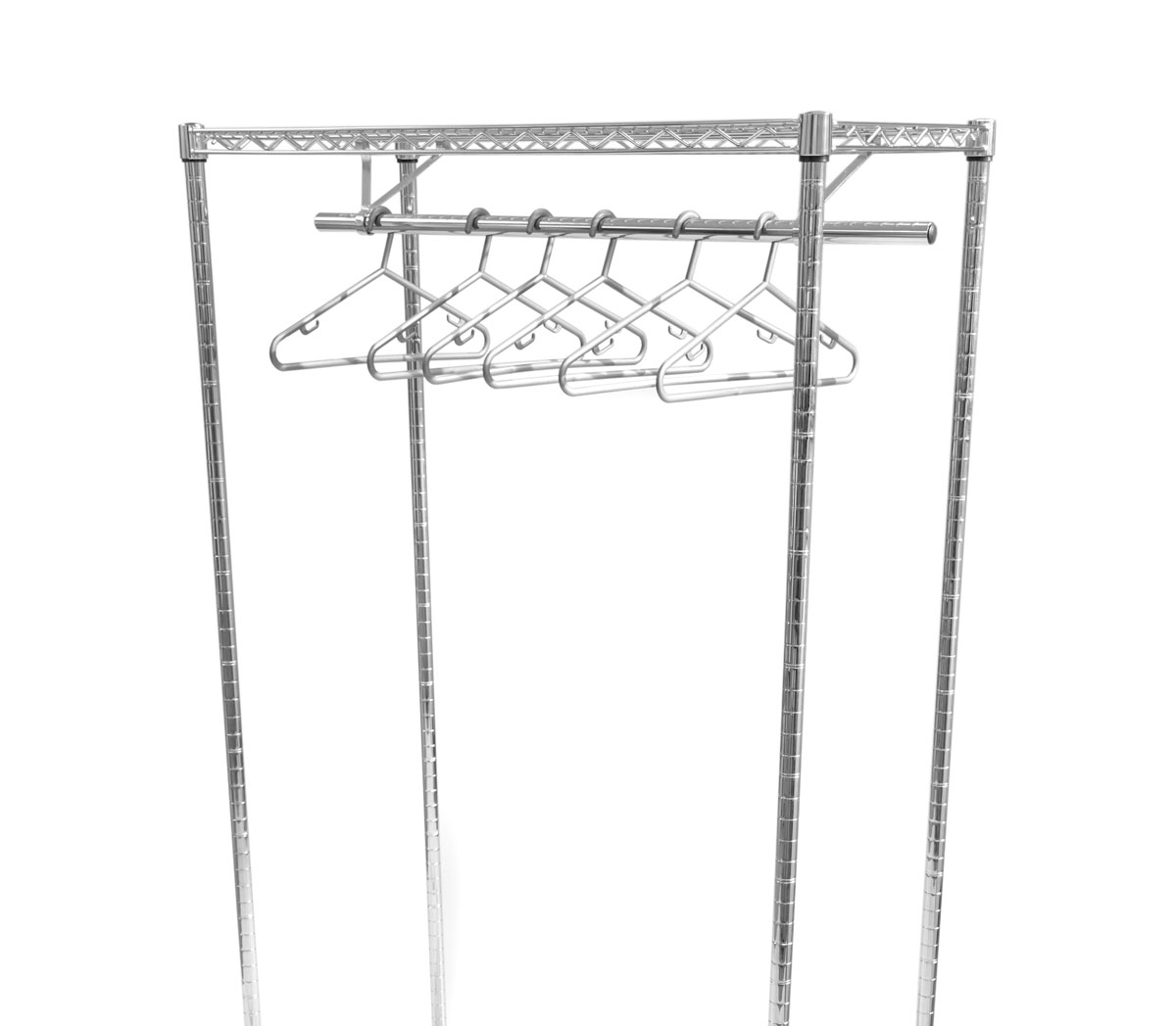 Eclipse Chrome Wire Garment Rails — The Storage Bay