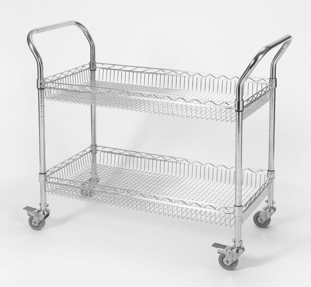 Eclipse Chrome Wire Basket Trolley — The Storage Bay