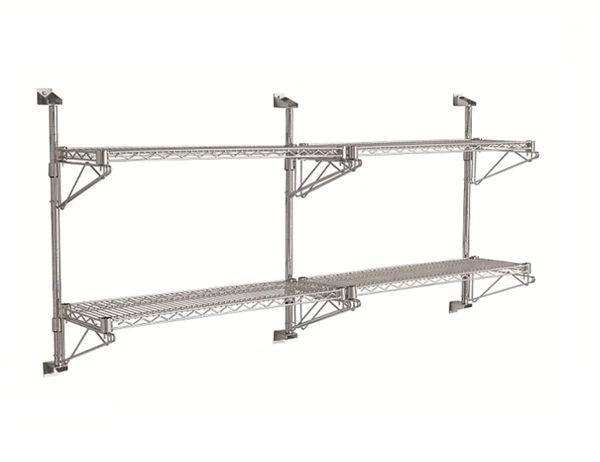 Eclipse Chrome Wire Cantilever Wall Shelving — The Storage Bay