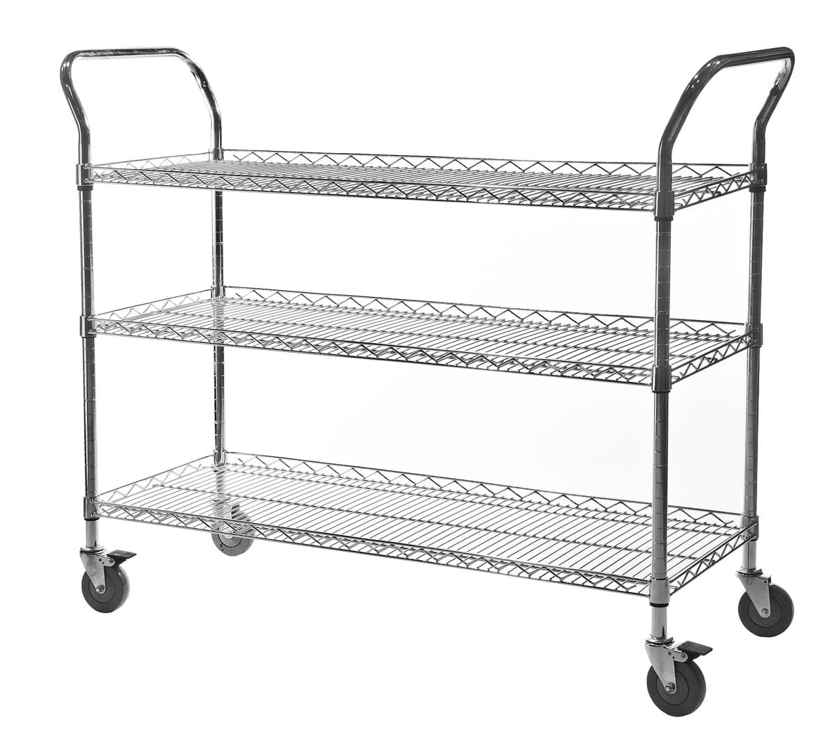 Eclipse Chrome Wire Lipped Edge Trolley — The Storage Bay