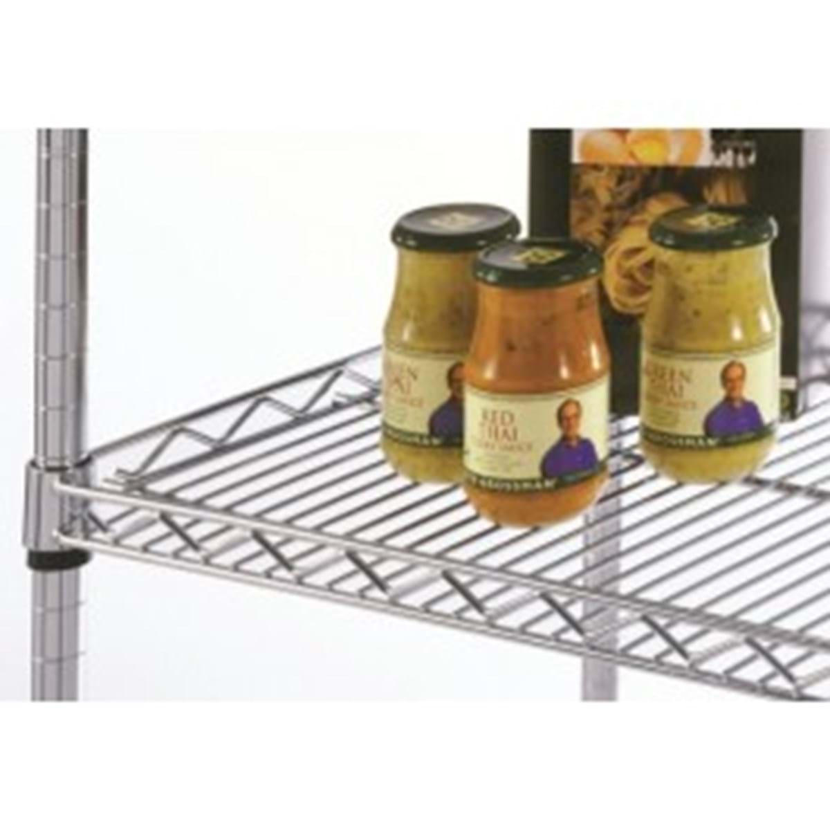 Eclipse Chrome Wire Lipped Shelf — The Storage Bay